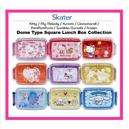 [SKATER] Dome Type Square Lunch Box Collection RBF3ANAG (Kitty / My Melody / Kuromi ...