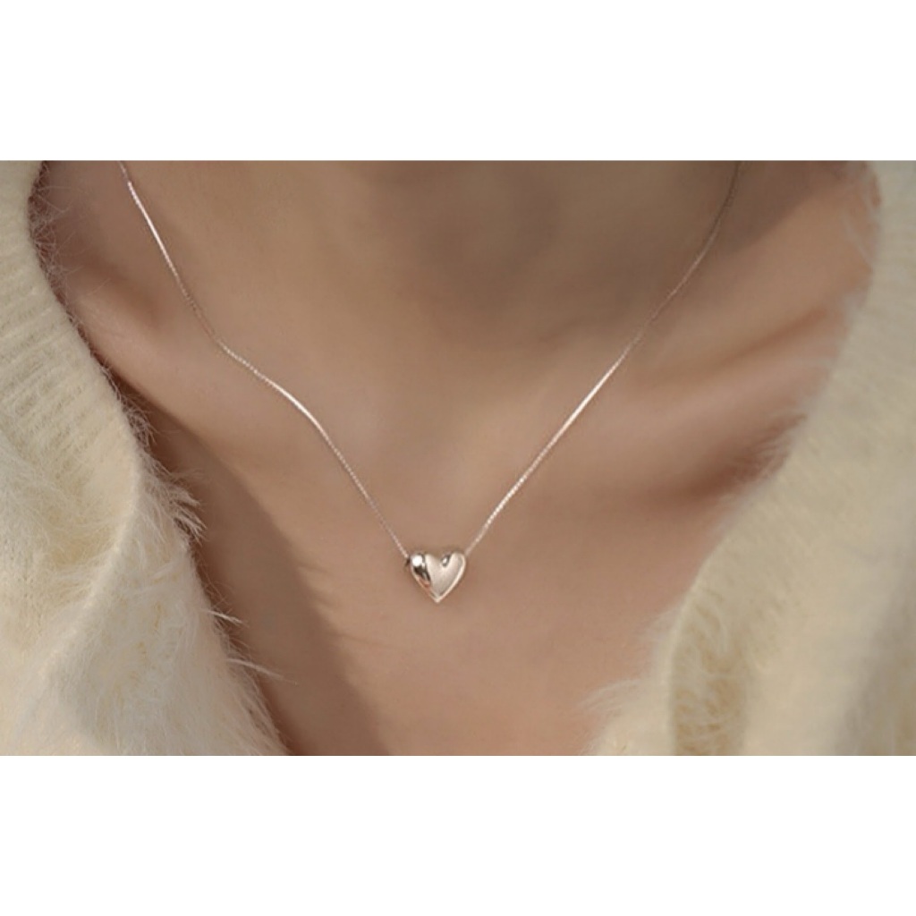 Heart silver necklace | Shopee Philippines