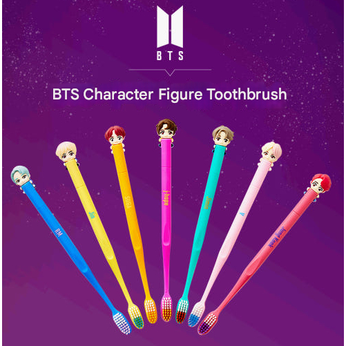 BTS Character Figure Toothbrush and Stand Set | Shopee Philippines