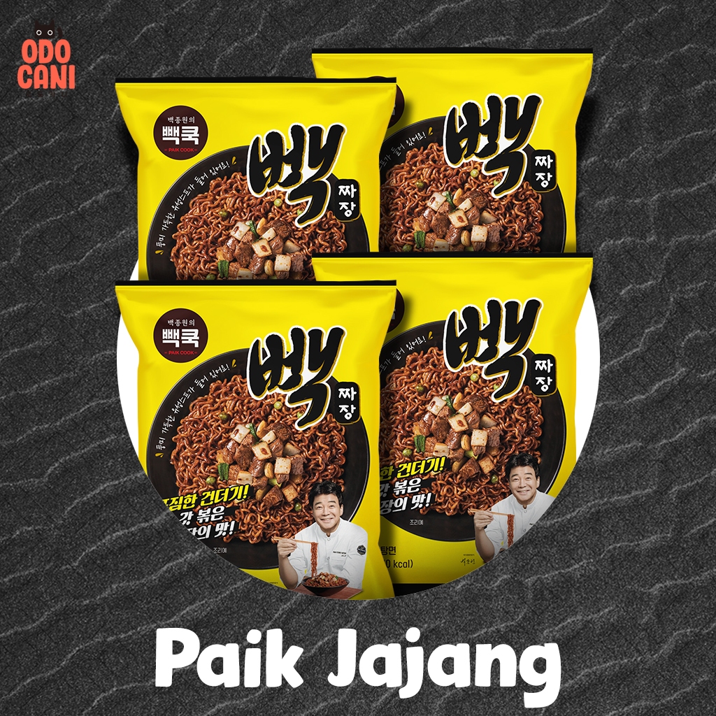 [4pcs] Paik Cook Paik jong won Ramen & Jajangmyeon ( Theborn / Korean ...