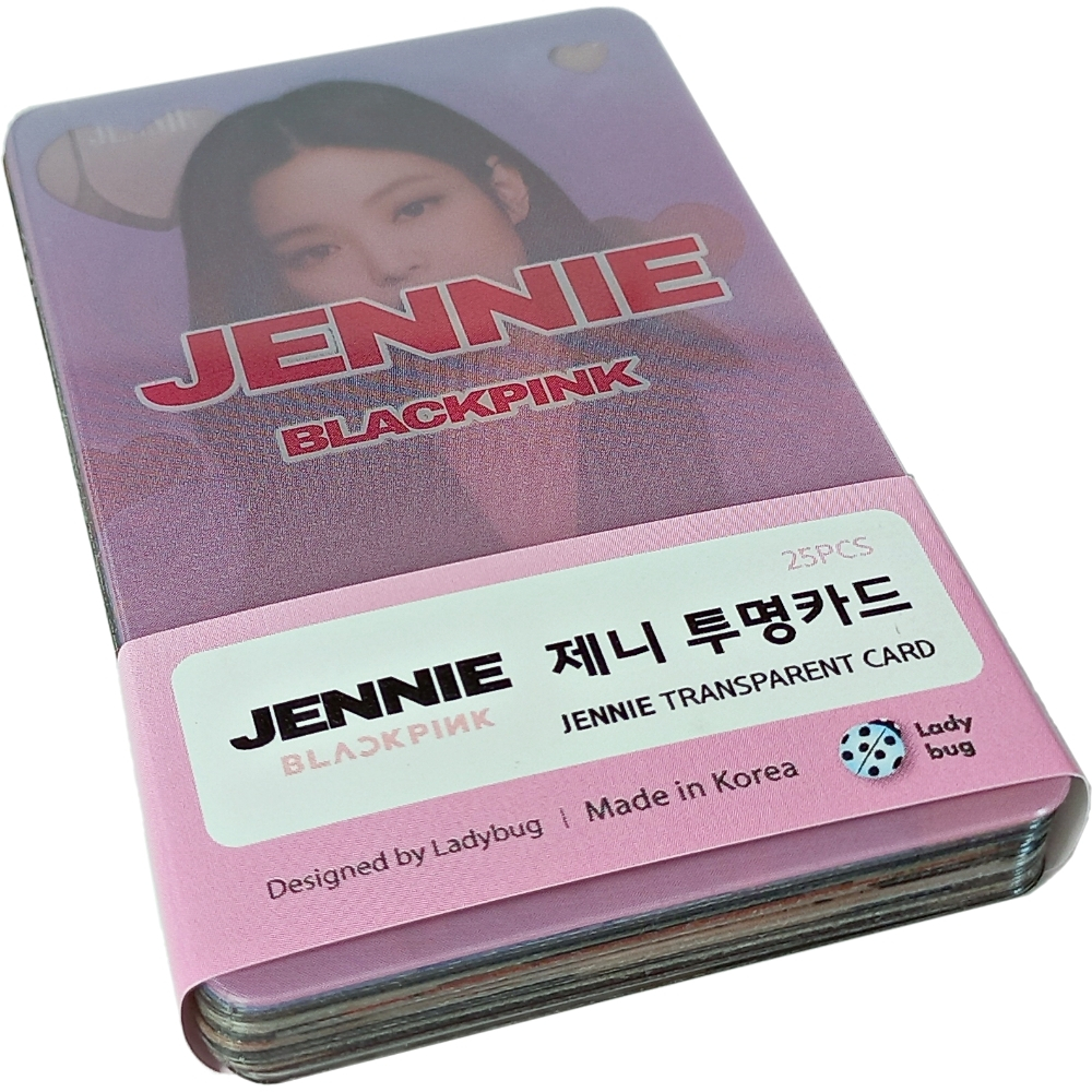 K-POP BLACKPINK(JENNIE) Transparent Photocard Set 25pcs | Shopee ...