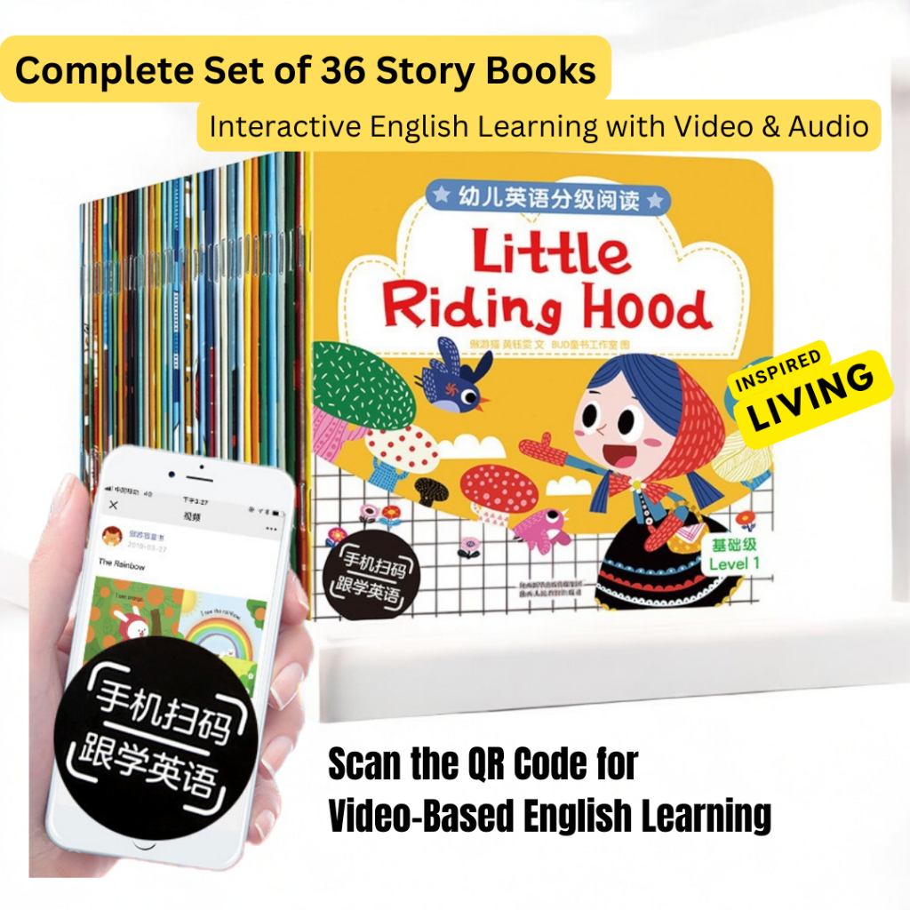 Interactive Kids English Storybook Set (36 Books) | Watch & Listen with ...