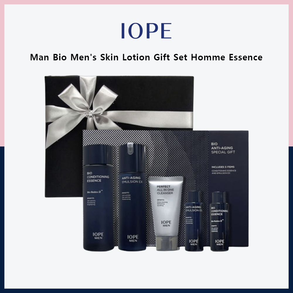 IOPE Man Bio 2 Men's Skin Lotion Gift Set Homme Essence Valentine's Day ...