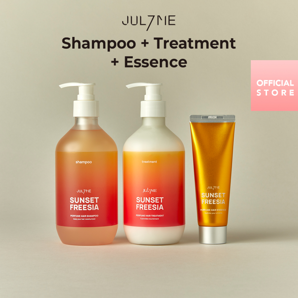 Julyme Bundle of 3 / Perfume Shampoo 500ml Plus Treatment 500ml Plus Essence 80ml | Shopee ...