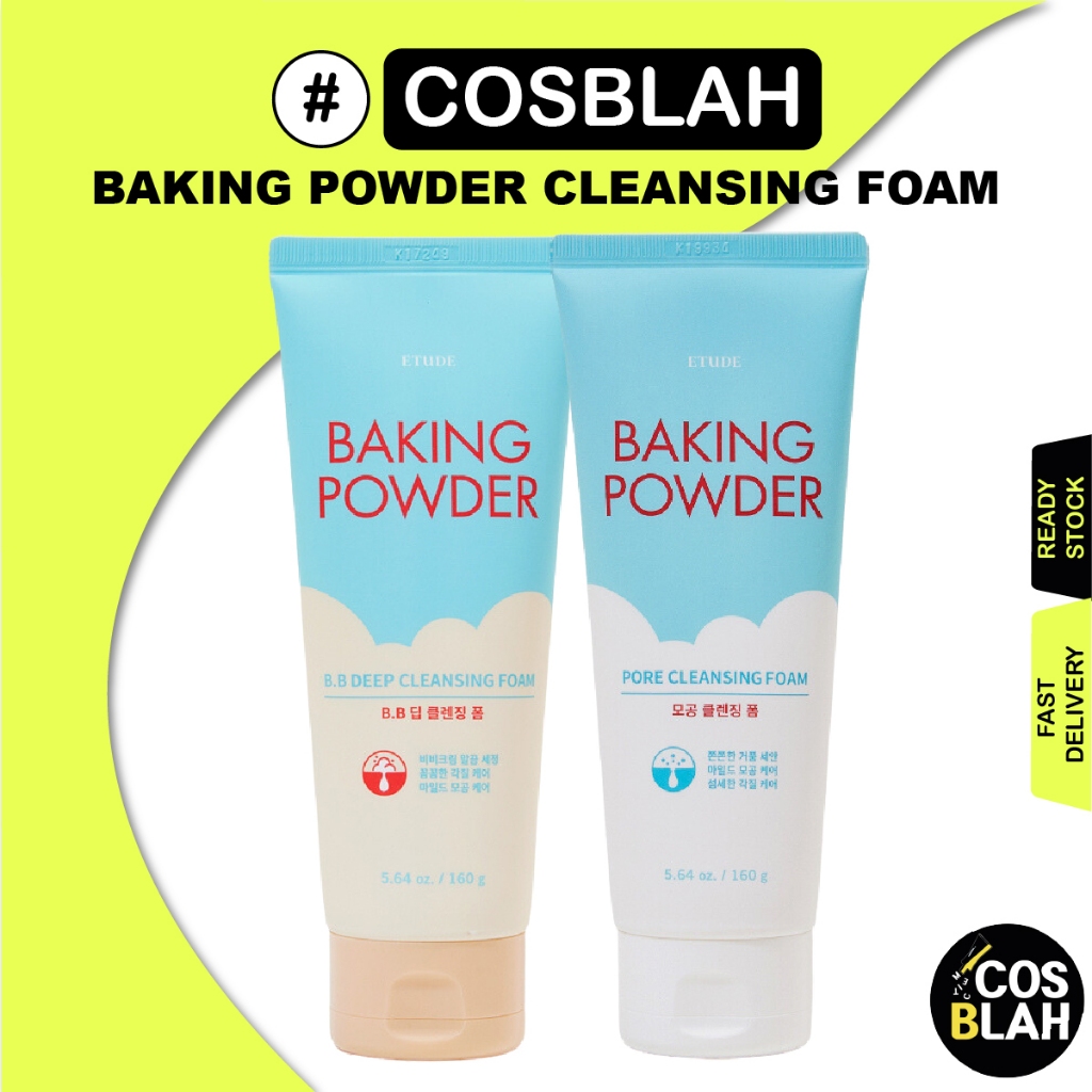 Etude House Baking Powder Pore 160g & 300g / BB Deep Cleansing Foam ...