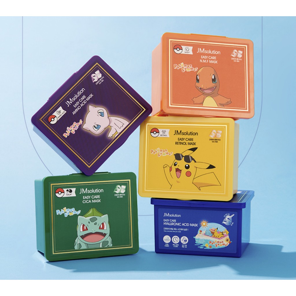 JM SOLUTION X POKEMON MASK BOX 30EA/ 5 TYPE/SHIP FROM KOREA | Shopee ...