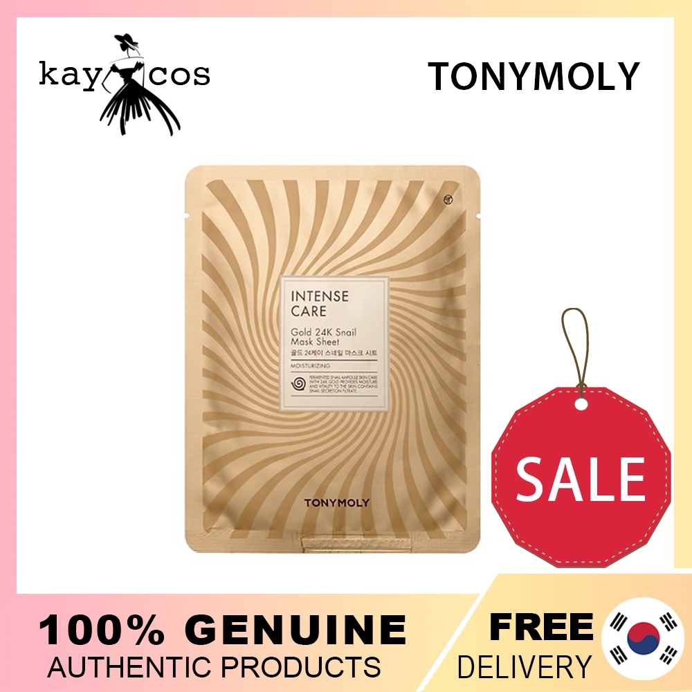 TONYMOLY Intense Care Gold 24k Snail Mask (20g) | Shopee Philippines