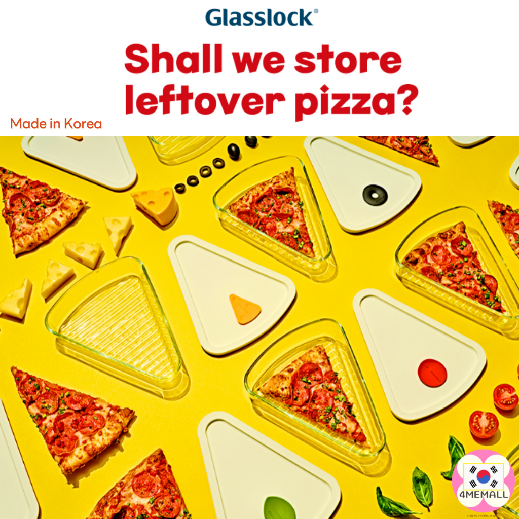 Glasslock Range Cook Slice Pizza Glass Storage Container Glass Cooking ...