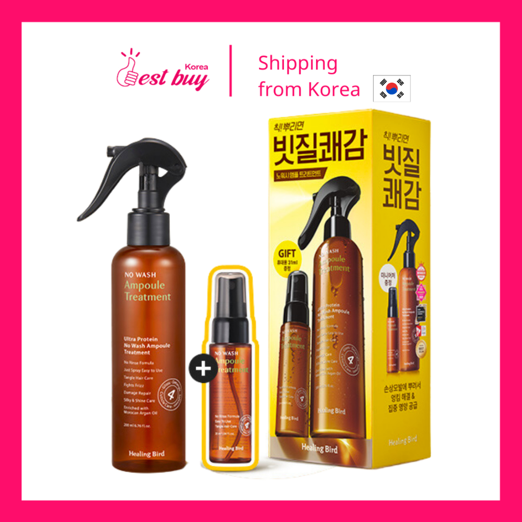 Healing Bird Ultra Protein No Wash Ampoule Treatment (200ml + minisize ...