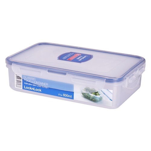 LocknLock HPL 816 Classic Airtight Rectangular Food Storage Container Case 800ml Lock and Lock ...