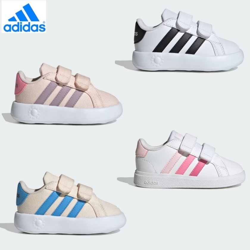 Adidas infant GRAND COURT 2.0 SHOES KIDS 4 Colors (Size-UK) | Shopee ...