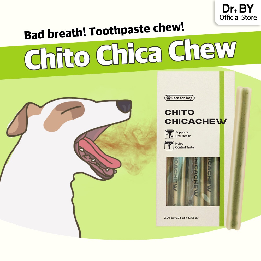 [DR.BY CHITO CHICA CHEW] Dental Chew Gum bad breath Toothpaste Dog ...
