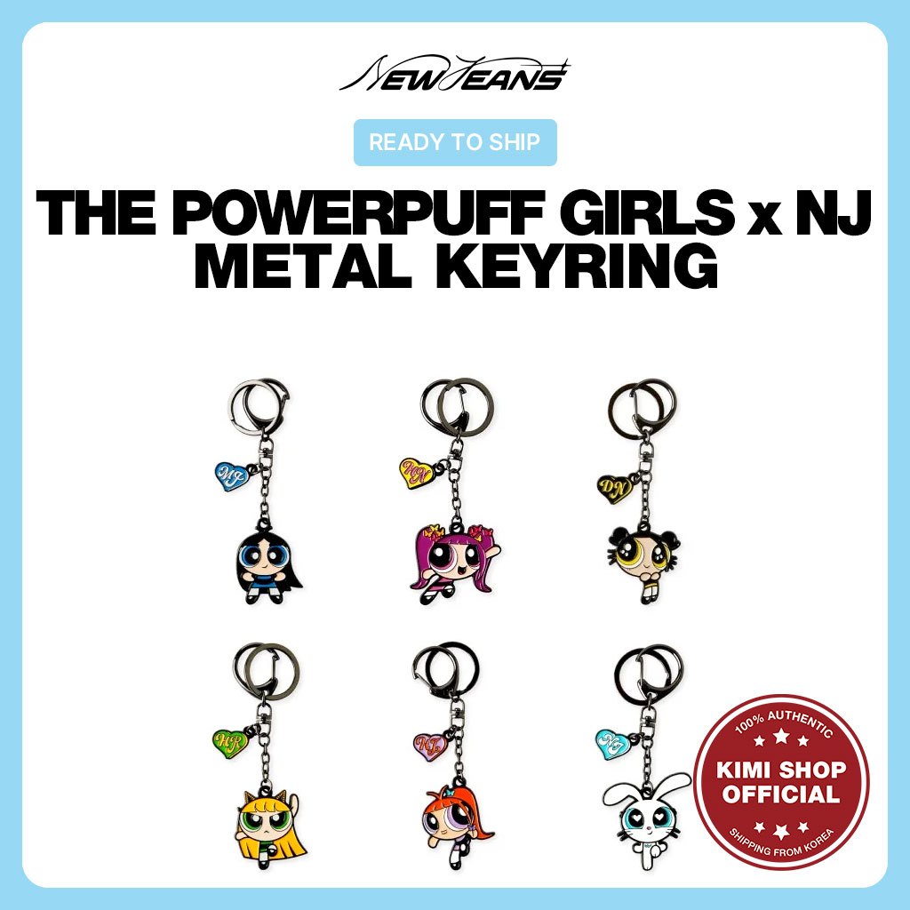 [NewJeans] The Powerpuff Girls x NewJeans Metal Keyring 6 Types ...