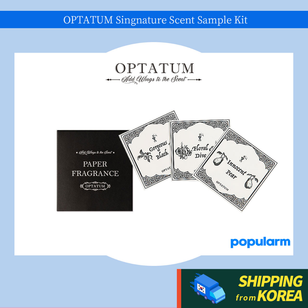 OPTATUM Signature Scent Sample Kit paper fragrance | Shopee Philippines