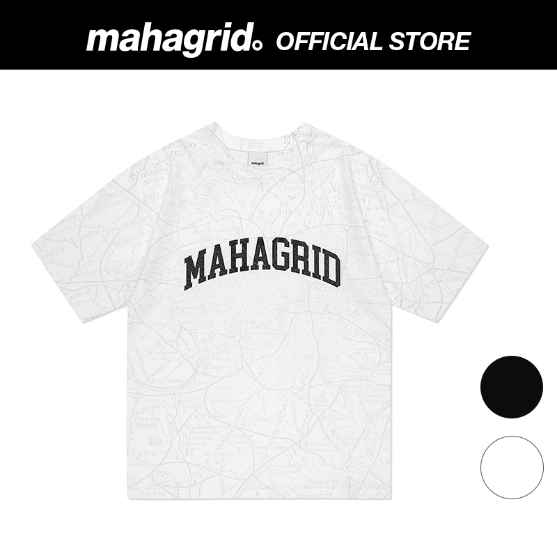 [MAHAGRID] MAP ALL OVER PRINT TEE | Shopee Philippines