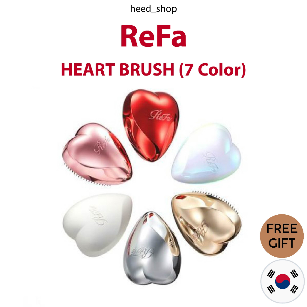 [ReFa] Heart Brush / 7 colors (Official Authentic Goods) | Shopee ...