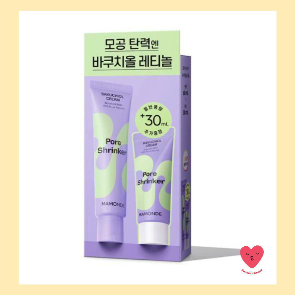[MAMONDE] Pore shrinker bakuchiol cream 60ml(+30ml) | Shopee Philippines