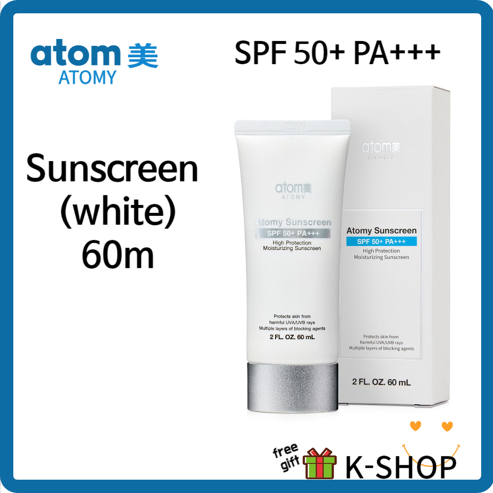 ATOMY Sun Cream (White)60ml*1ea SPF50+PA+++ UV K-beauty | Shopee ...
