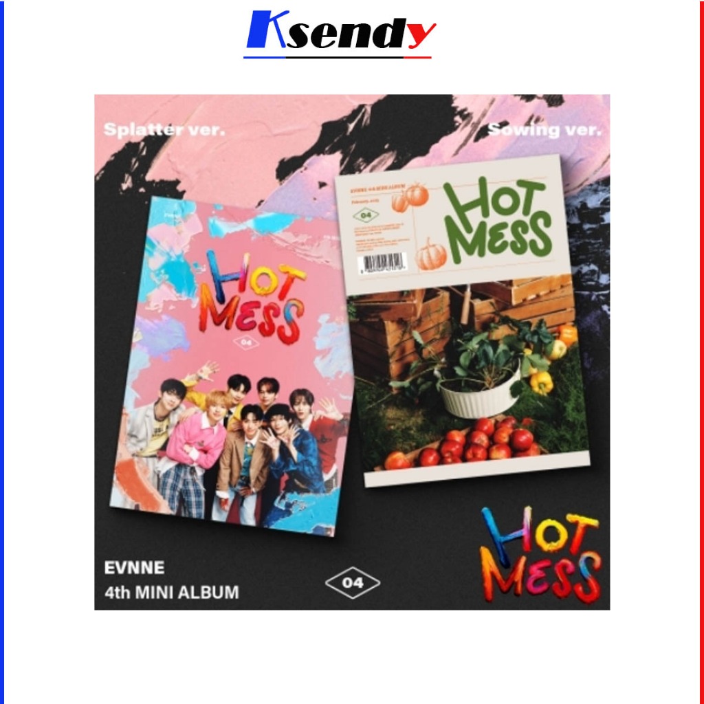 EVNNE HOT MESS 4th Mini Album Splatter / Sowing Ver. | Shopee Philippines