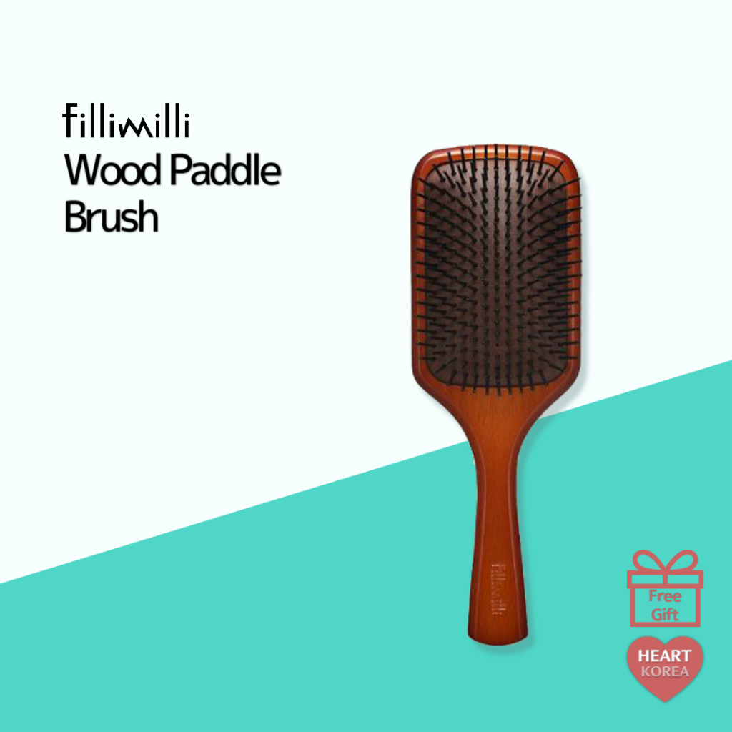 Fillimilli Wood Paddle Brush / hair comb brush | Shopee Philippines