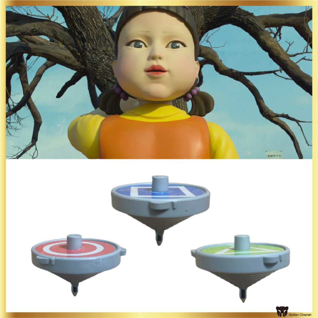 Squid Game Spinning Top – Circle, Square, Triangle Symbols | Shopee ...