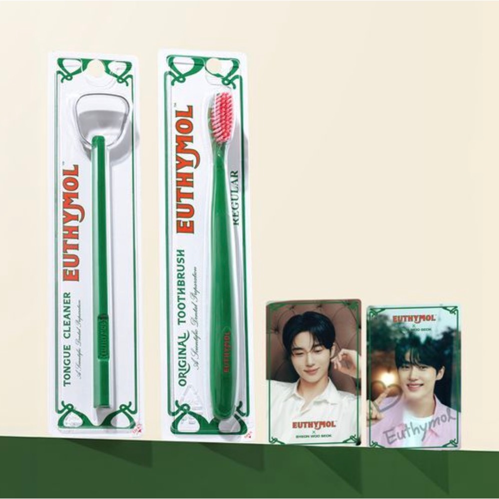 EUTHYMOL-TOOTHBRUSH / Byeon Woo-Seok/ with 2 cards/ korea | Shopee ...