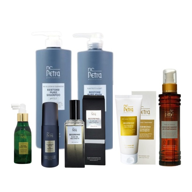 nc Petra professional NO SILICON & CLEANSING RESTORE PURE SHAMPOO pH 5.5 (1000ml x Expiry 2025 ...