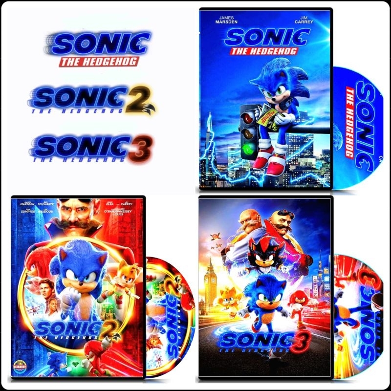 Latest SONIC HEDGEHOG 3 DVD CASSETTE - FULL BOX | Shopee Philippines