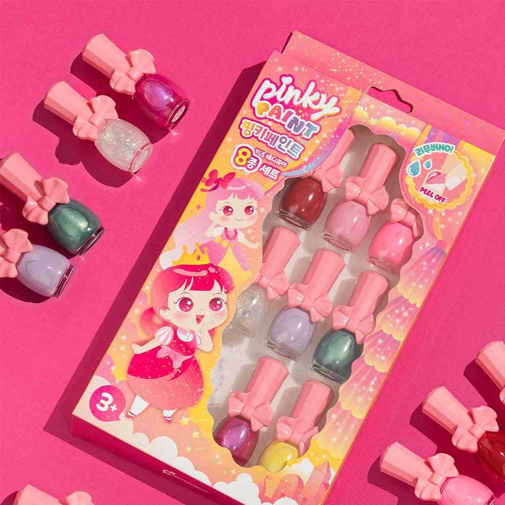 I'm Pinky Peel Off Kids Nail Polish Non-Toxic Pinky Paint 8 Piece Set ...