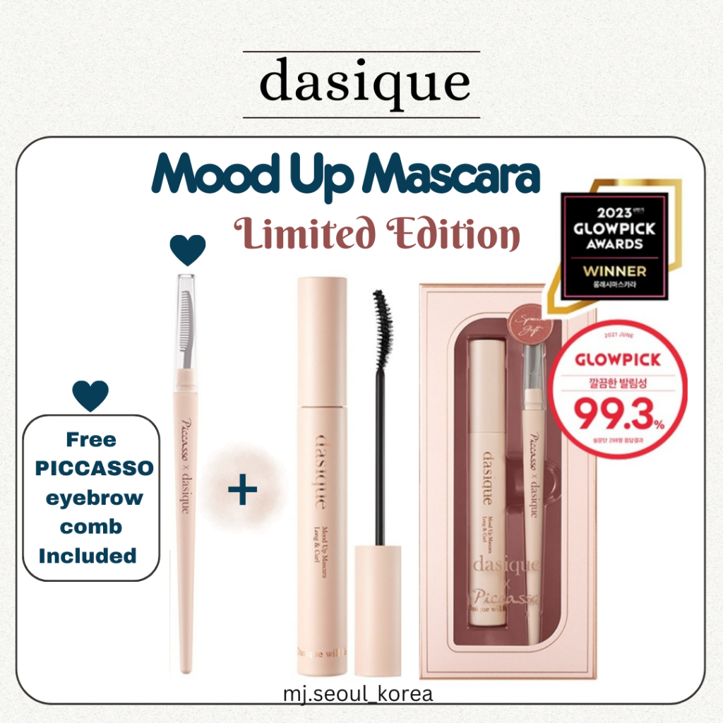 dasique Mood Up Mascara (+Free PICCASSO Eyebrow Comb) | Shopee Philippines
