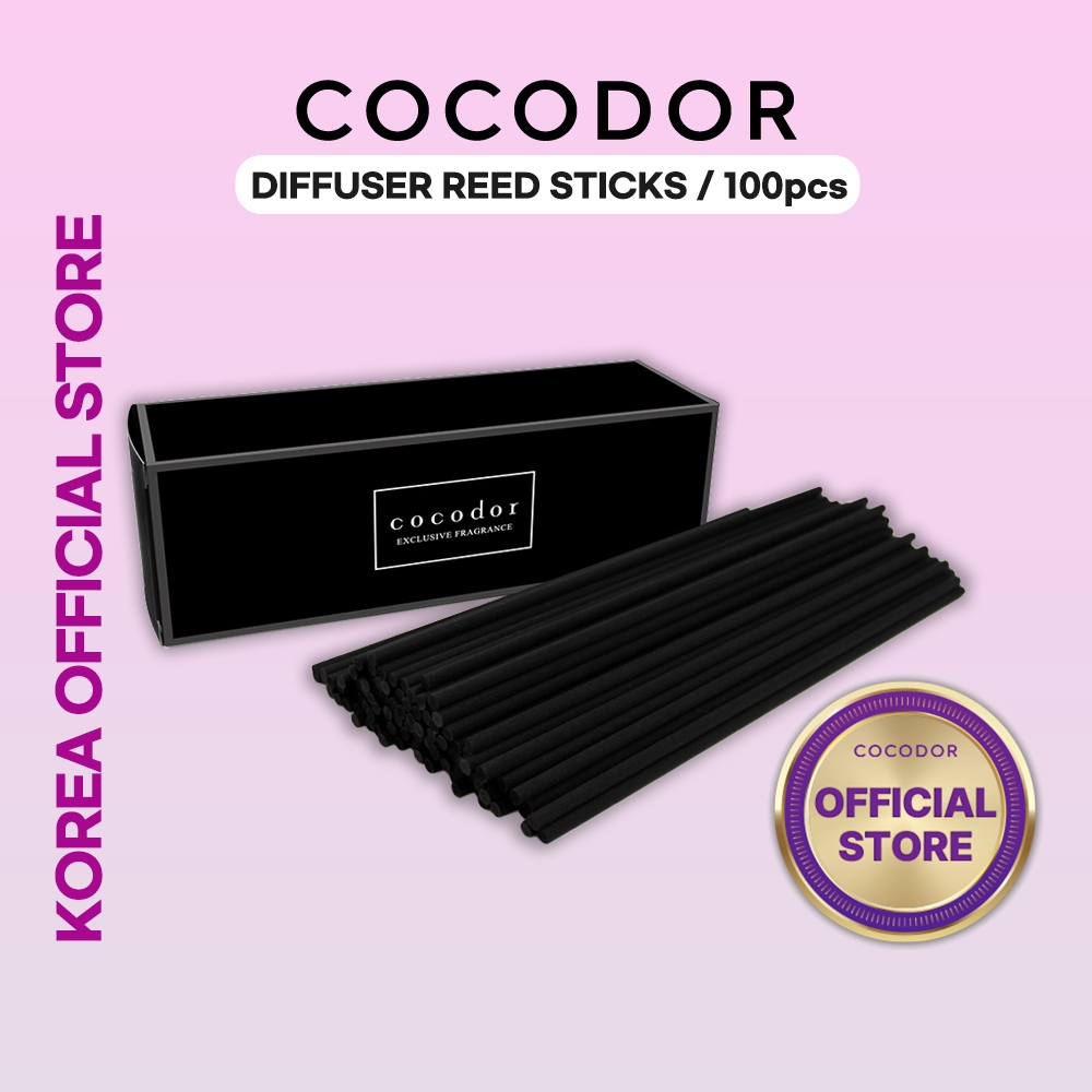 COCODOR Diffuser Black Fiber Reed Sticks(100Pcs, 8" X 4mm) | Shopee ...