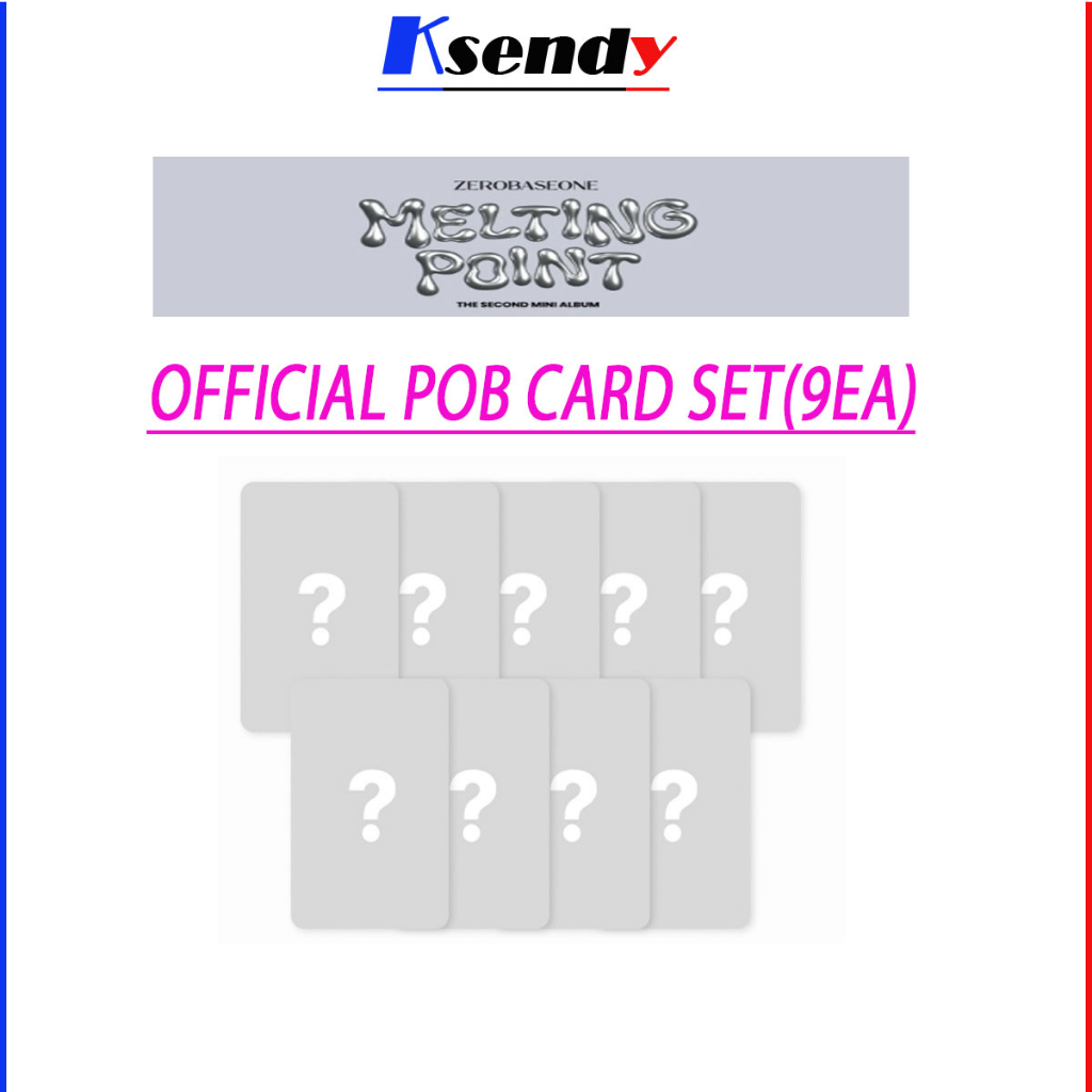 ZEROBASEONE - MELTING POINT OFFIAICL POB CARD SET(9EA) | Shopee Philippines