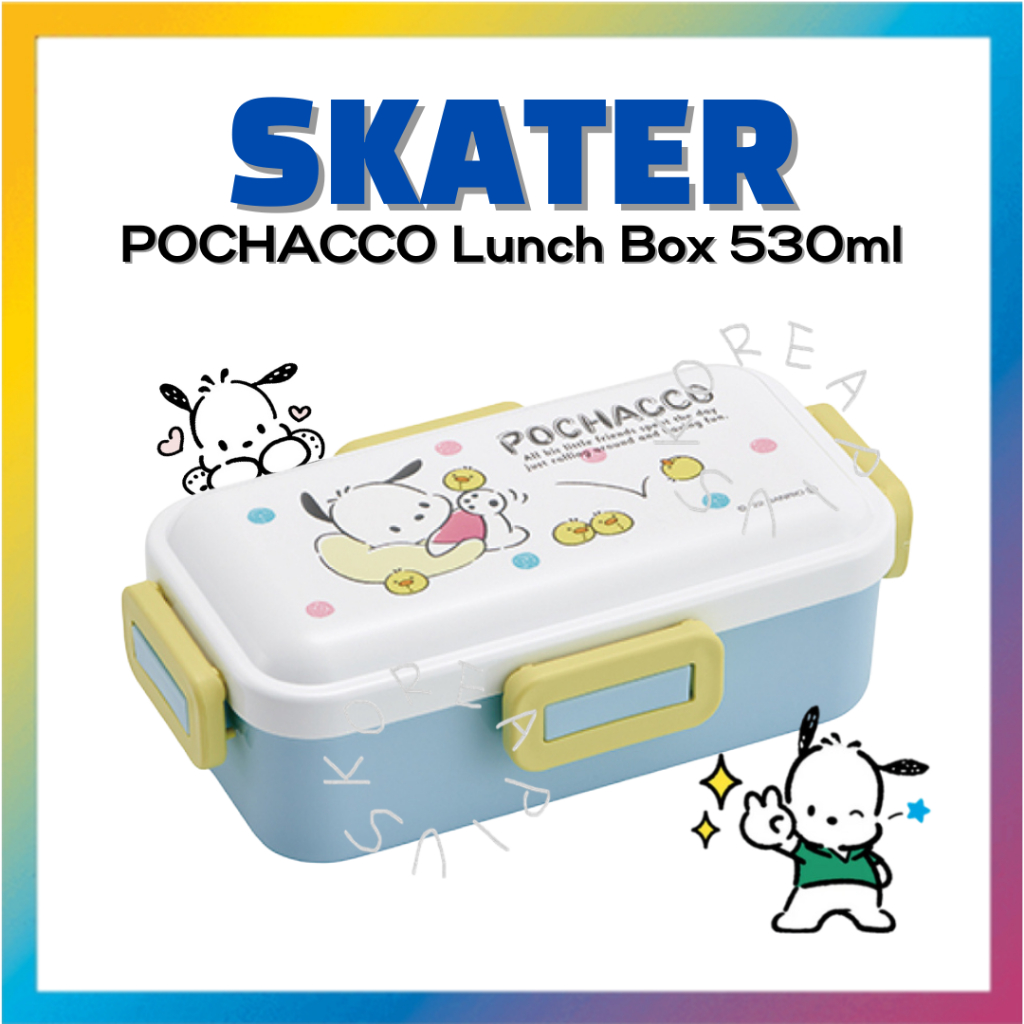 [SKATER] POCHACCO 4-point Lock Leakproof Lunch Box Bento 530ml PFLB6AG ...