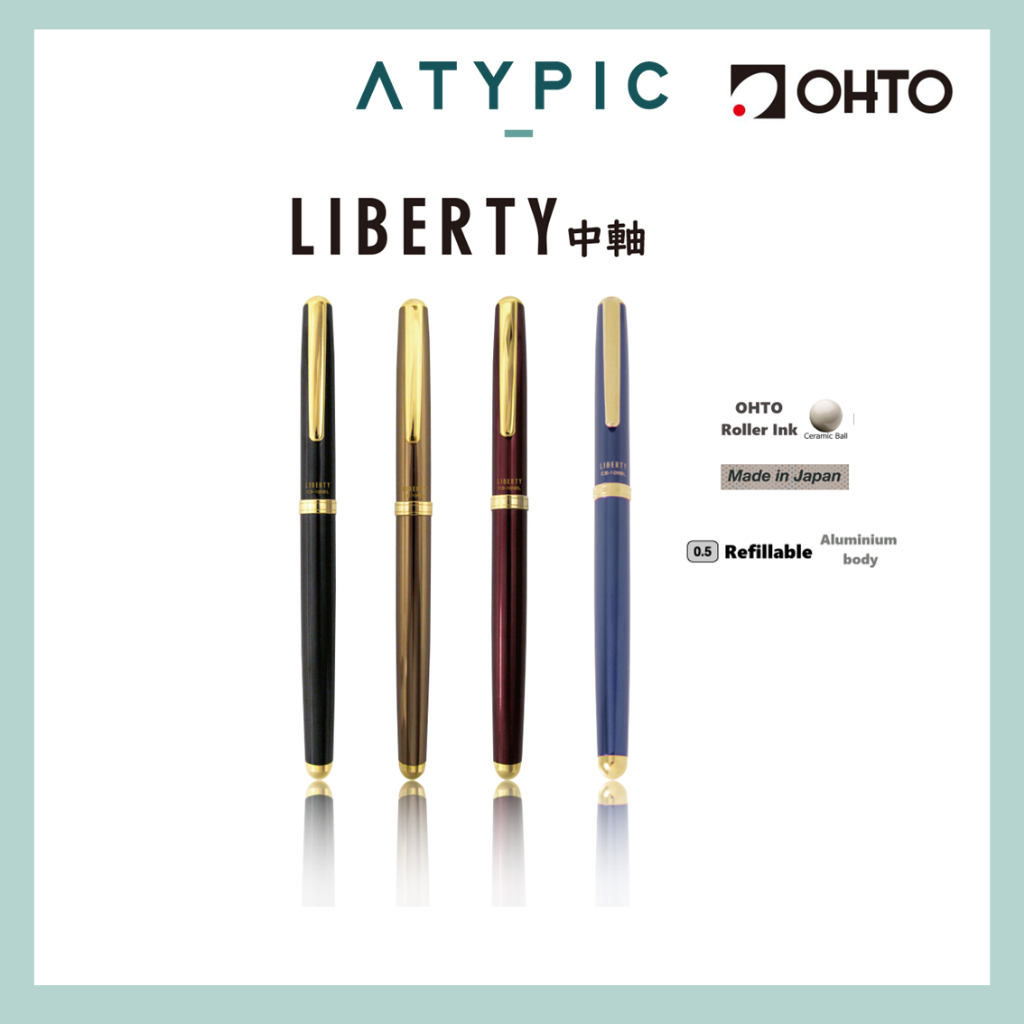 Ohto Liberty Ceramic Roller Pen 0.5mm | Shopee Philippines