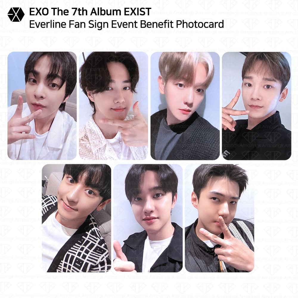 EXO EXIST Everline Fan Sign Event Benefit Photocard BAEKHYUN KPOP K-POP ...
