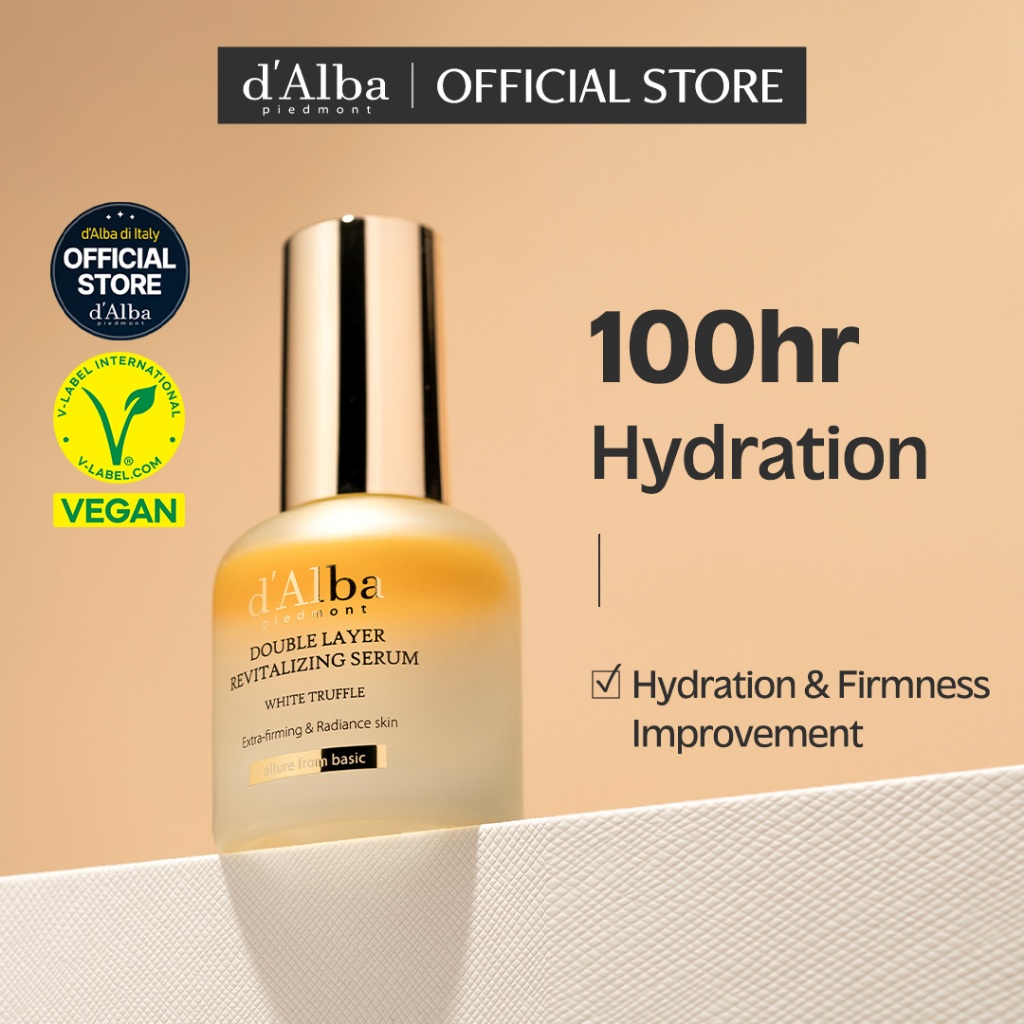 [D'ALBA OFFICIAL] Double Layer Revitalizing Serum 30ml, Vegan, 2 in 1 ...