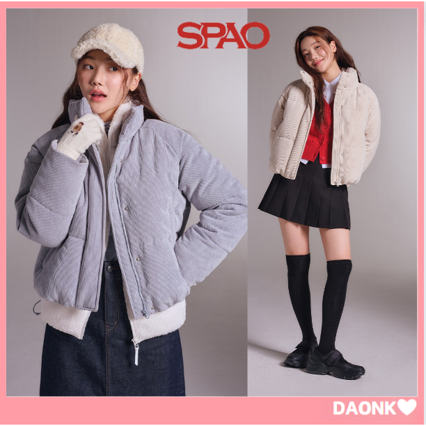 SPAO Pastel Puffer Corrodoy 2 Colors 100% Authentic from Korea (2023 FW) | Shopee Philippines