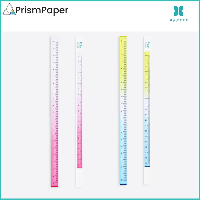Appree 20cm Acrylic Ruler Gradation Daylight / Twilight | Shopee ...