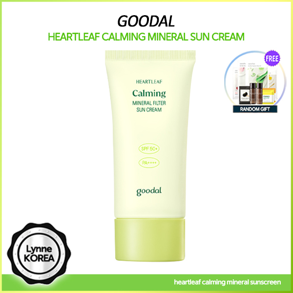 [1+1] GOODAL Heartleaf Calming Moisture Sun Cream 50ml / Face Sunscreen ...