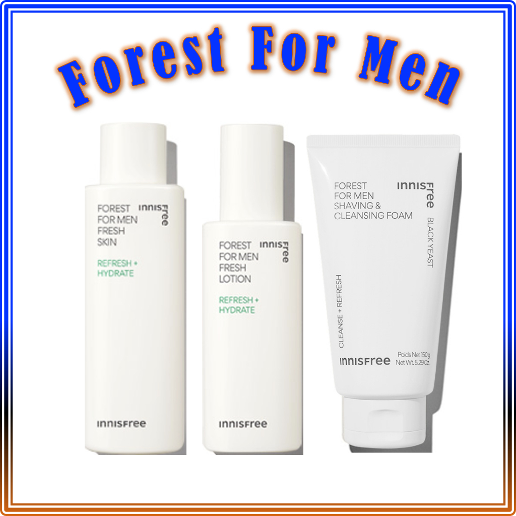innisfree Forest For Men Set ( Shaving & Cleasing Foam, Fresh Lotion ...