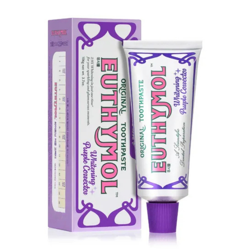 EUTHYMOL Whitening Purple Collector Toothpaste 106g/pack, Teeth Tone Up ...