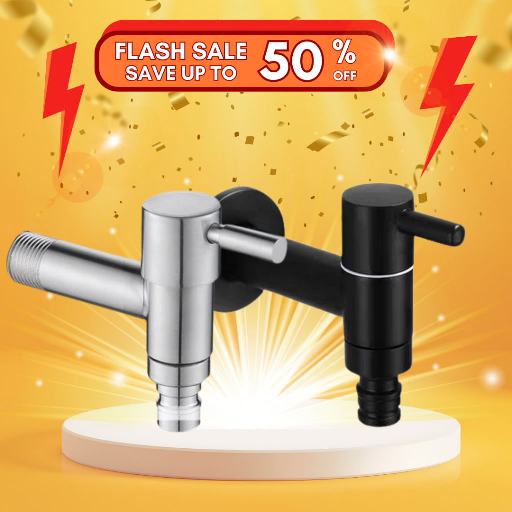 FLASH MGM Stainless Steel Wall Mounted Tap (Suitable for Washing ...