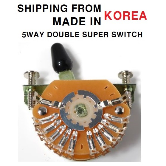 [KOREA] 5-way 4-Pole, Double Super Switch for Stratocaster GUITAR ...