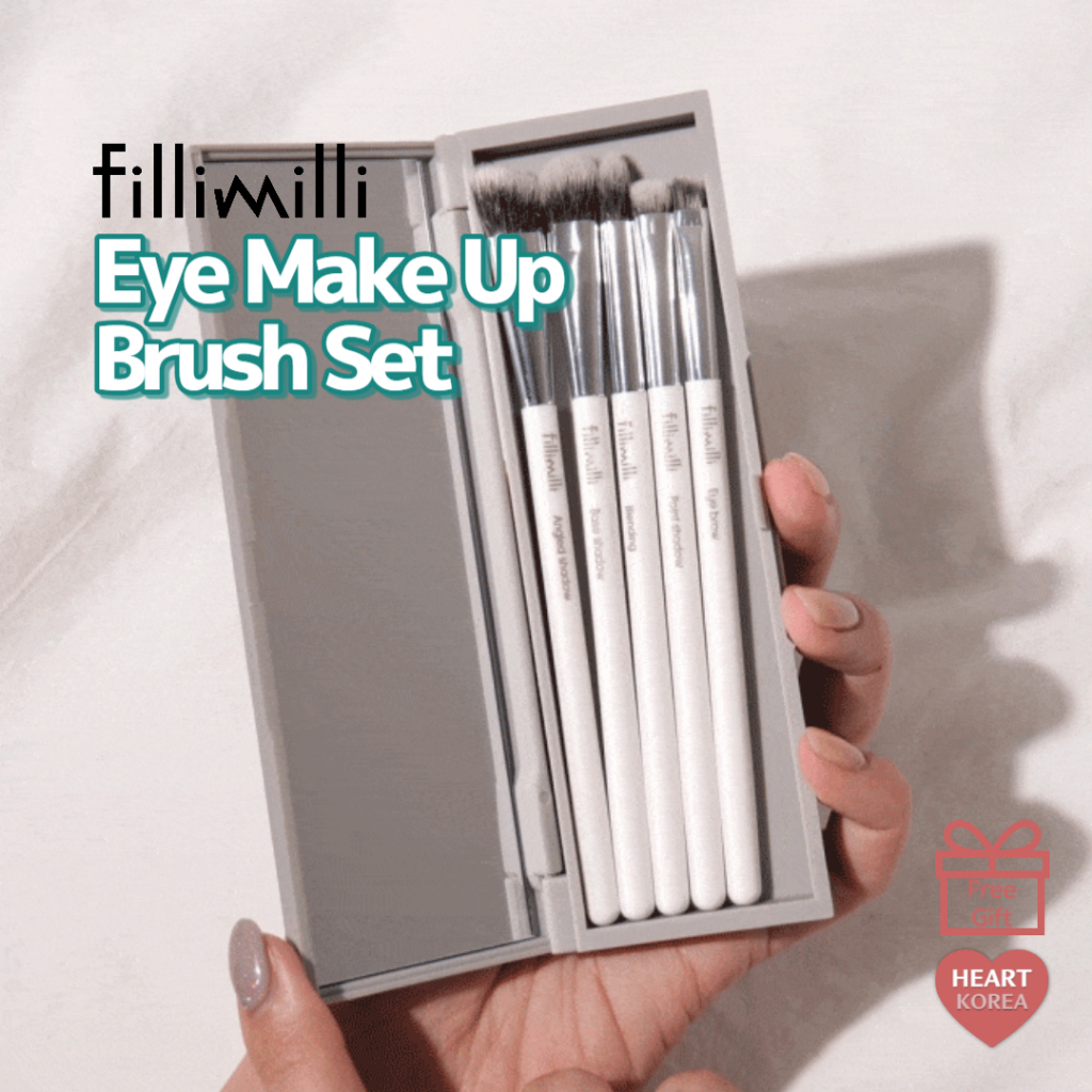 Fillimilli Eye Make Up Brush Set (5pcs) Brush Cleaner | Shopee Philippines