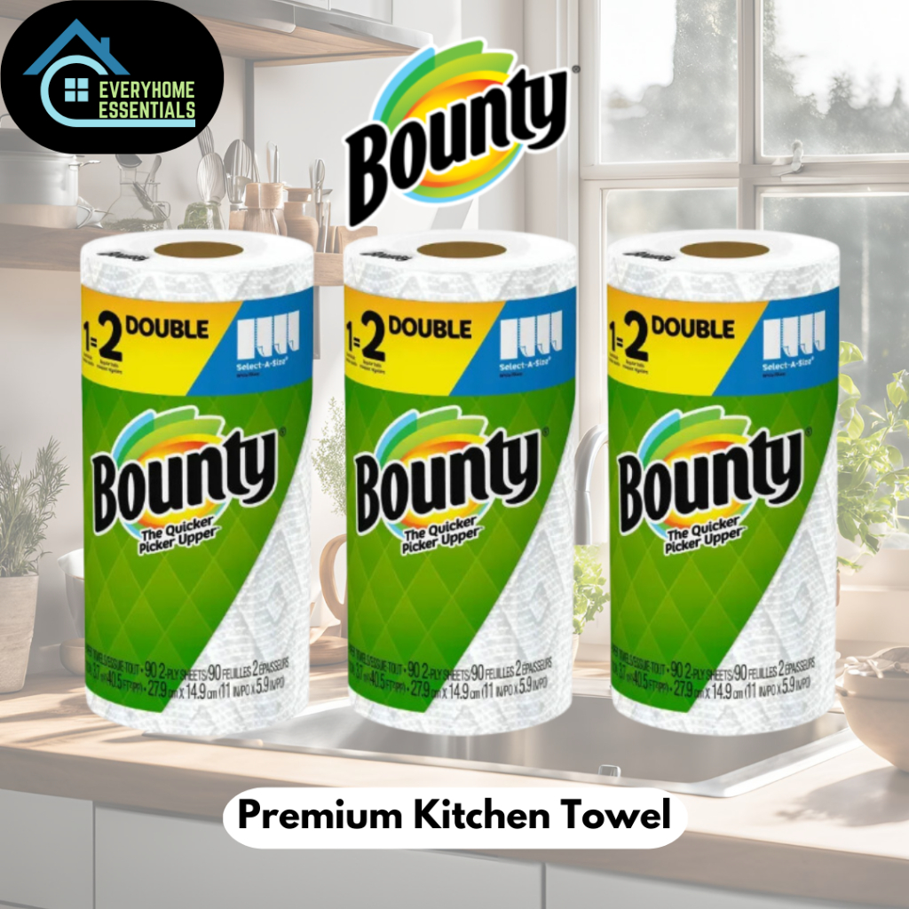 BOUNTY Premium Kitchen Towel (2 Ply x 90s) | Shopee Philippines
