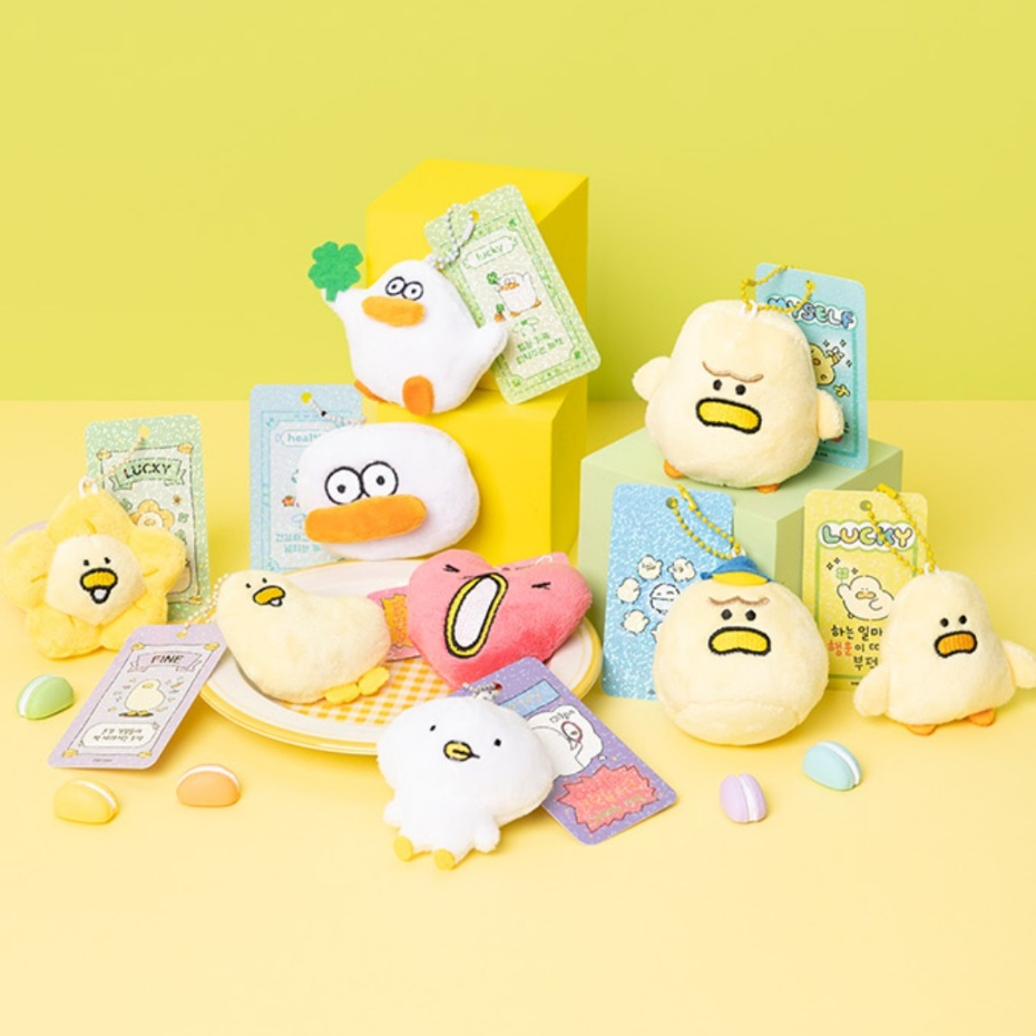 Korea Duck Emoticon Character Banana Duck Kim Baduck/ODUNG/CheeseDuck ...