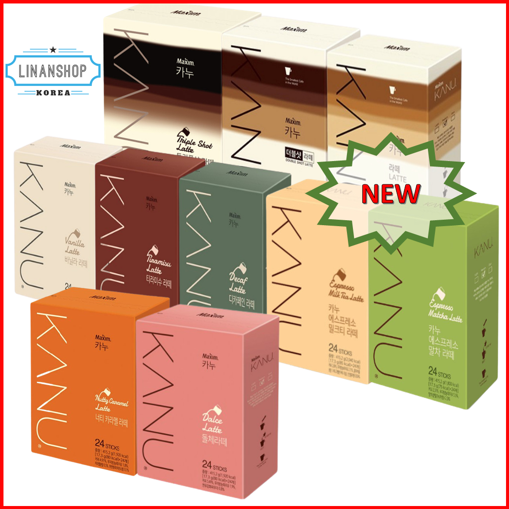 KOREA KANU All Latte Series /Double Shot/Triple Shot, Decaf, Tiramisu ...