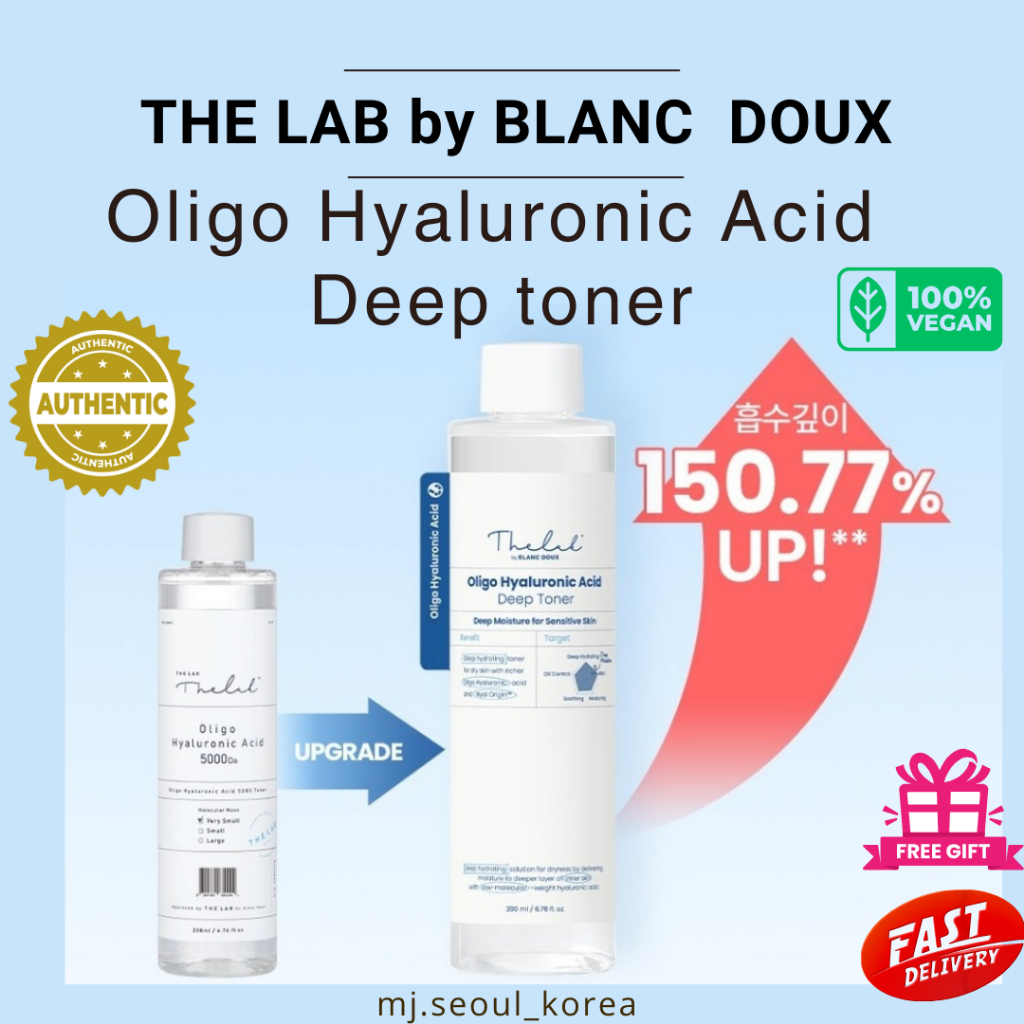THE LAB by Blanc New Oligo Hyaluronic Acid Deep Toner 200ml 500ml ...