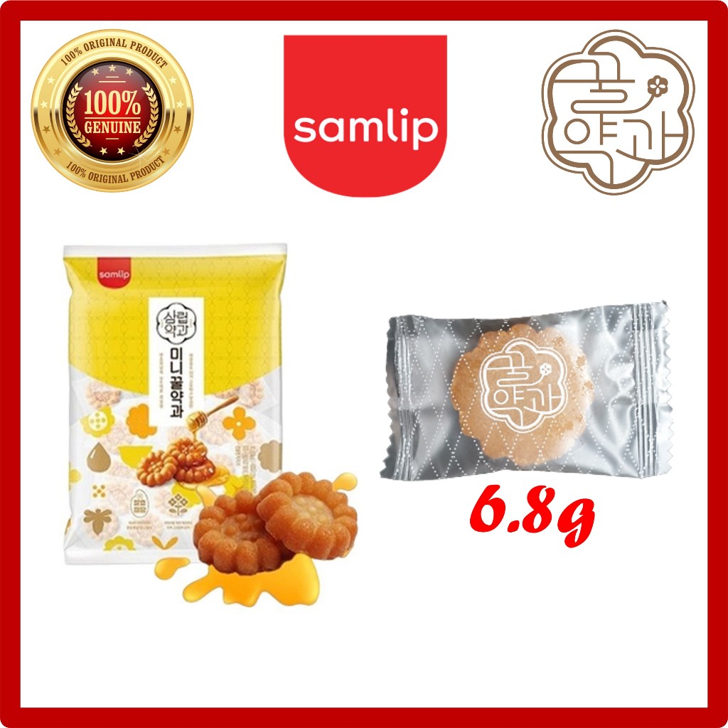 [Samlip] Mini Honey Yakgwa / 6.8g 140g / Korea Snacks / Korean Dessert ...