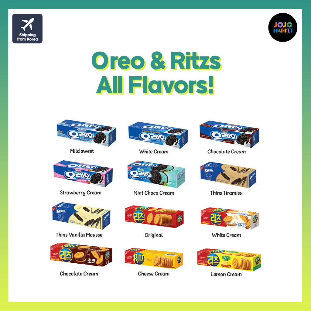 Oreo & Ritz All Flavors / 12 Flavors / Shipping from Korea | Shopee ...